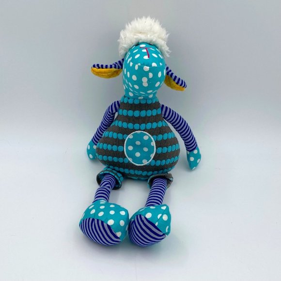 Izzy | Toys | Izzy Blue Striped Polka Dot Lamb Sheep Plush 4 Stuffed ...
